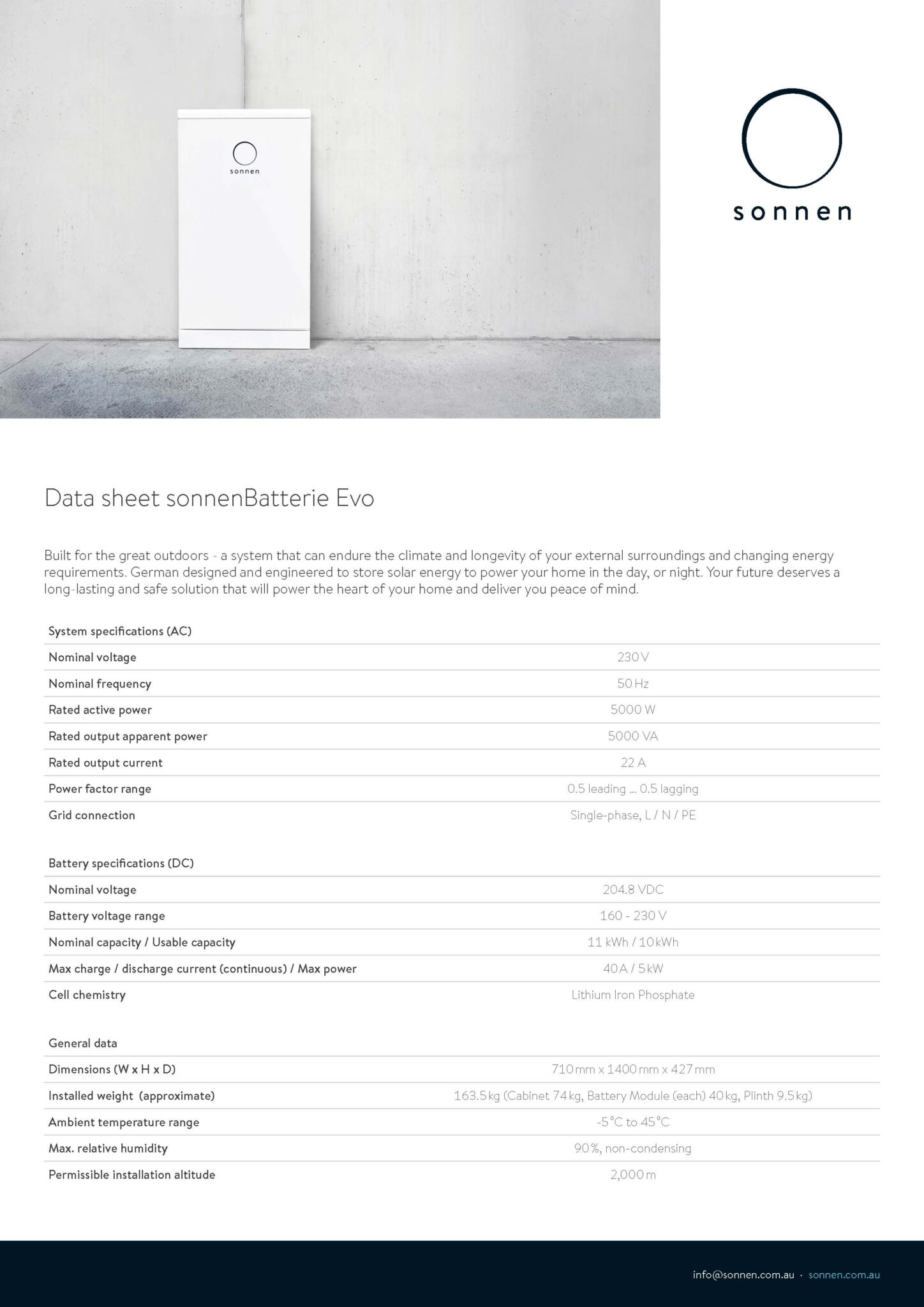 Data Sheets - Solar, Heat Pump, Off-Grid Solutions - Expert Electrical Tasmania